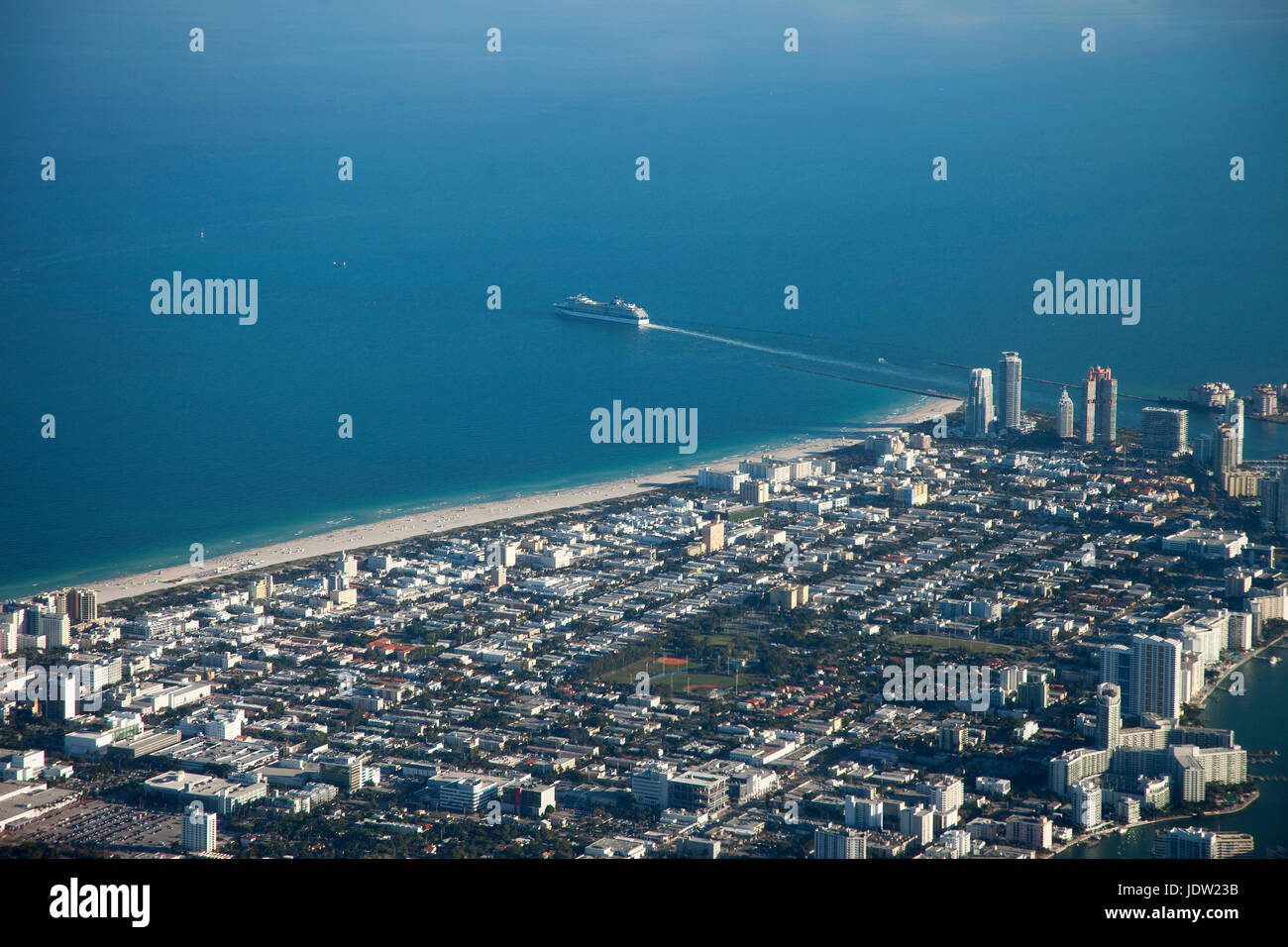 Aerial view of downtown Miami Stock Photo - Alamy