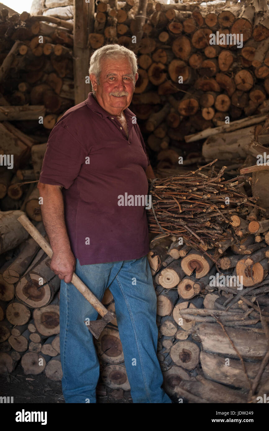 Wood chopping stand hi-res stock photography and images - Alamy