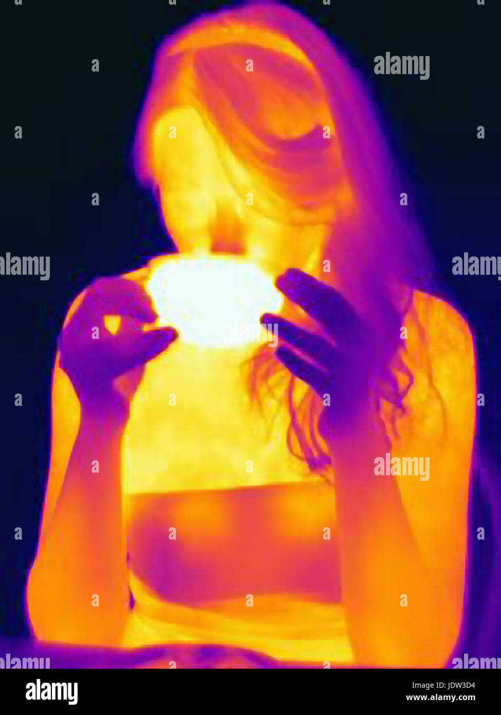 Woman sipping tea hi-res stock photography and images - Alamy