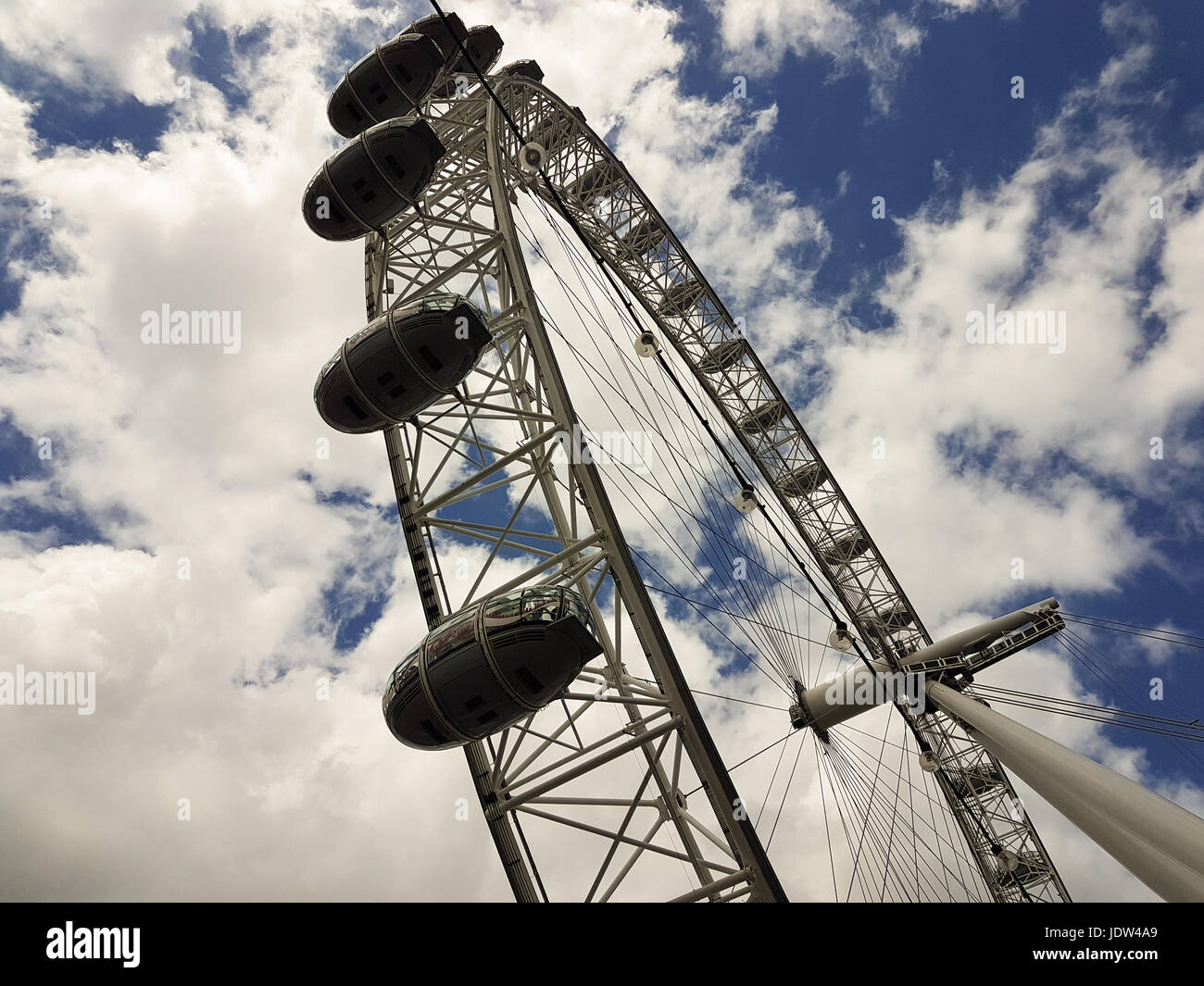 London, UK - June 15, 2017: Detail of London Eye (London, UK ...