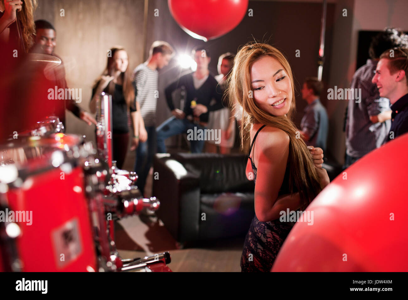 Woman in nightclub hi-res stock photography and images - Alamy