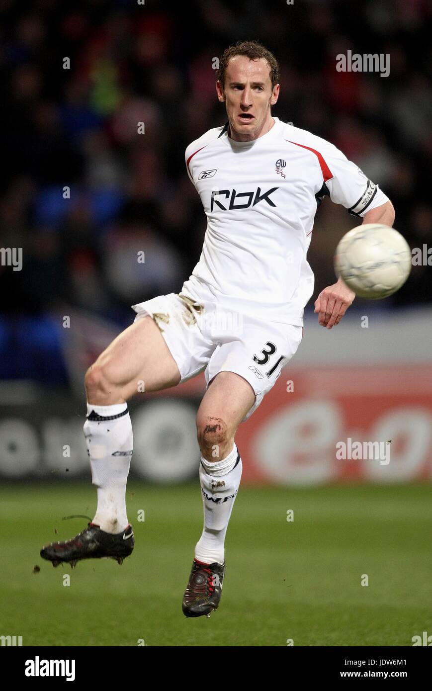 ANDY O'BRIEN BOLTON WANDERERS FC REEBOK STADIUM BOLTON ENGLAND 05 ...