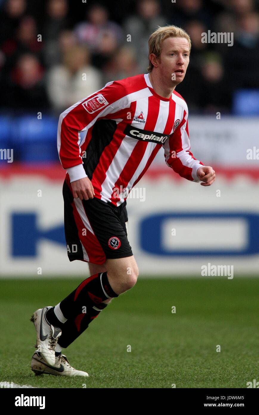 DAVID CARNEY SHEFFIELD UNITED FC REEBOK STADIUM BOLTON ENGLAND 05 ...