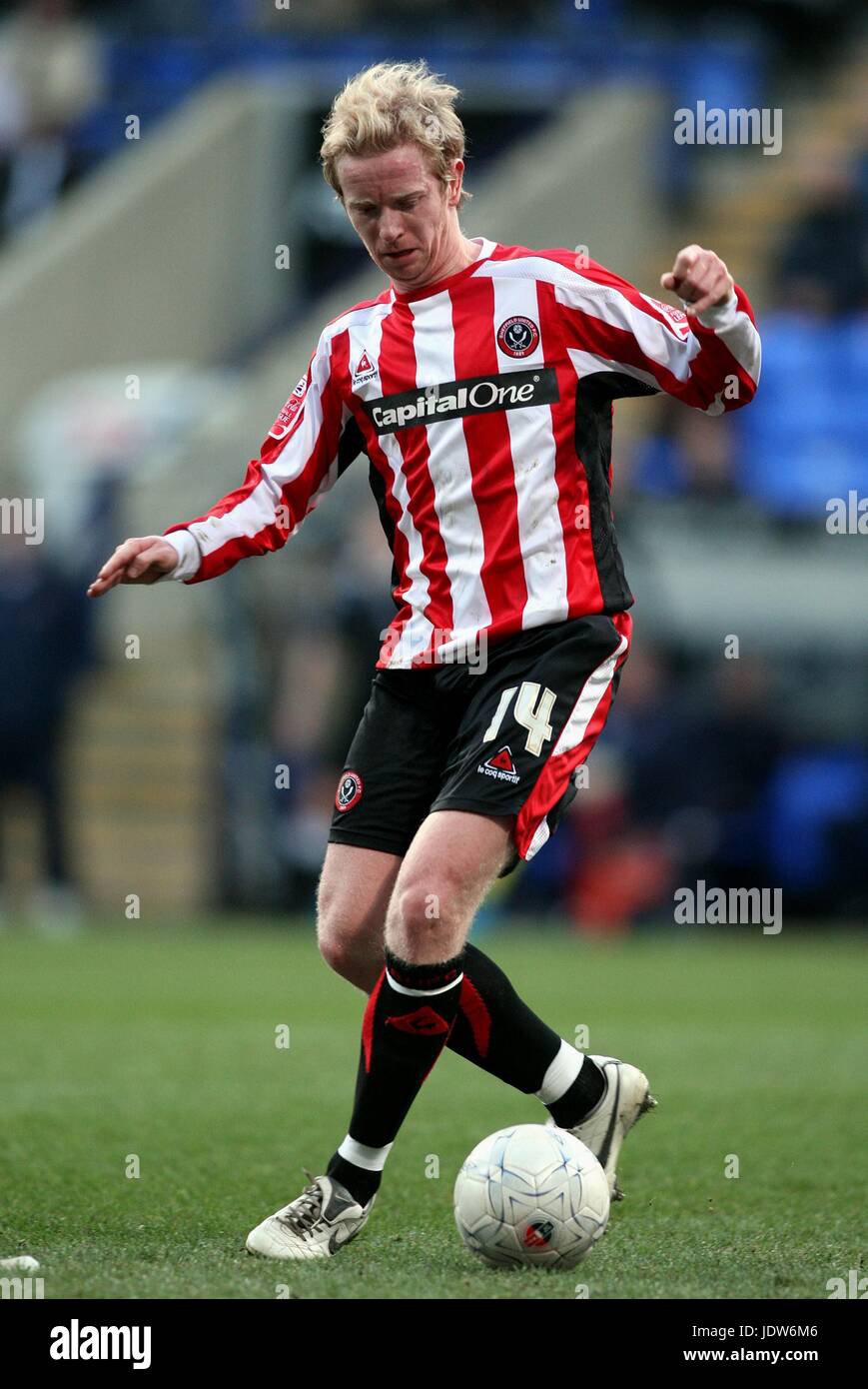DAVID CARNEY SHEFFIELD UNITED FC REEBOK STADIUM BOLTON ENGLAND 05 ...