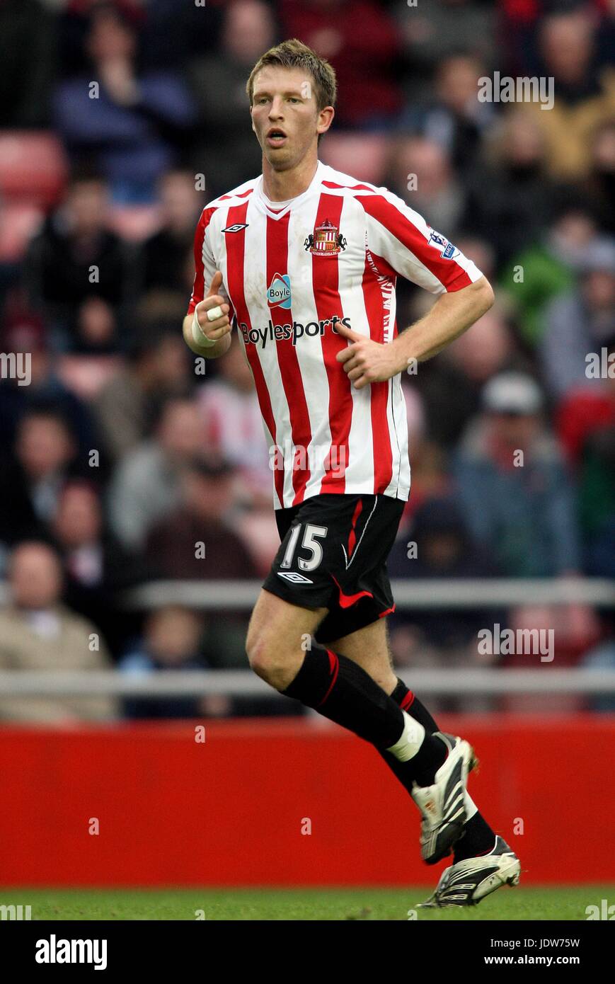 DANNY COLLINS SUNDERLAND FC THE STADIUM OF LIGHT SUNDERLAND ENGLAND 13 ...