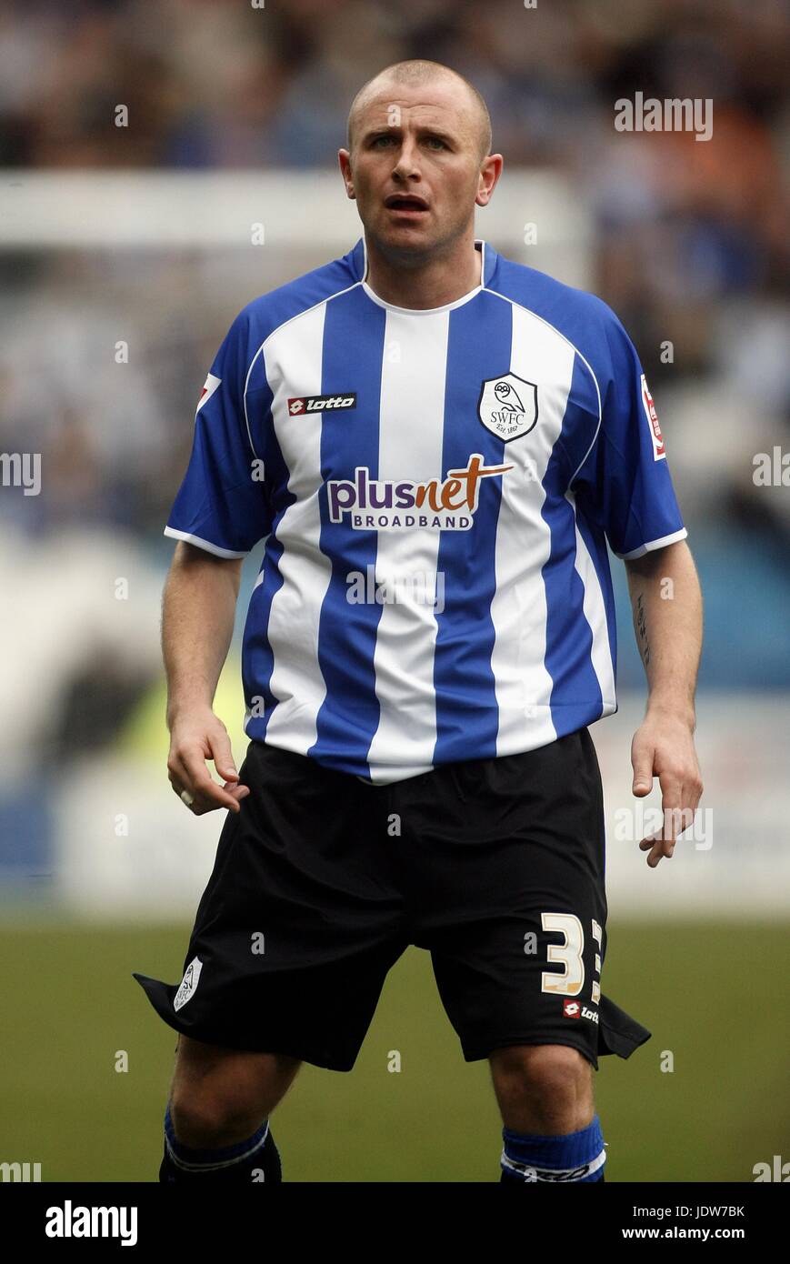 RONNIE WALLWORK SHEFFIELD WEDNESDAY FC HILLSBOROUGH SHEFFIELD ENGLAND ...