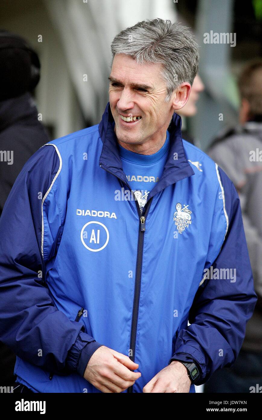 A HAPPY ALAN IRVINE DERBY V PRESTON PRIDE PARK DERBY ENGLAND 26 January ...