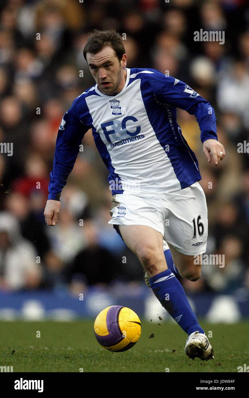 JAMES MCFADDEN BIRMINGHAM CITY FC ST ANDREWS BIRMINGHAM ENGLAND 02 February 2008 Stock Photo - Alamy