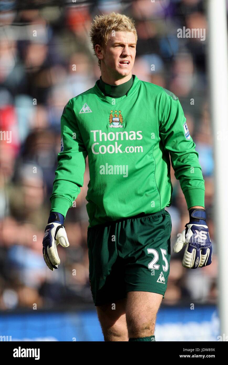 JOE HART MANCHESTER CITY FC CITY OF MANCHESTER STADIUM MANCHESTER ...