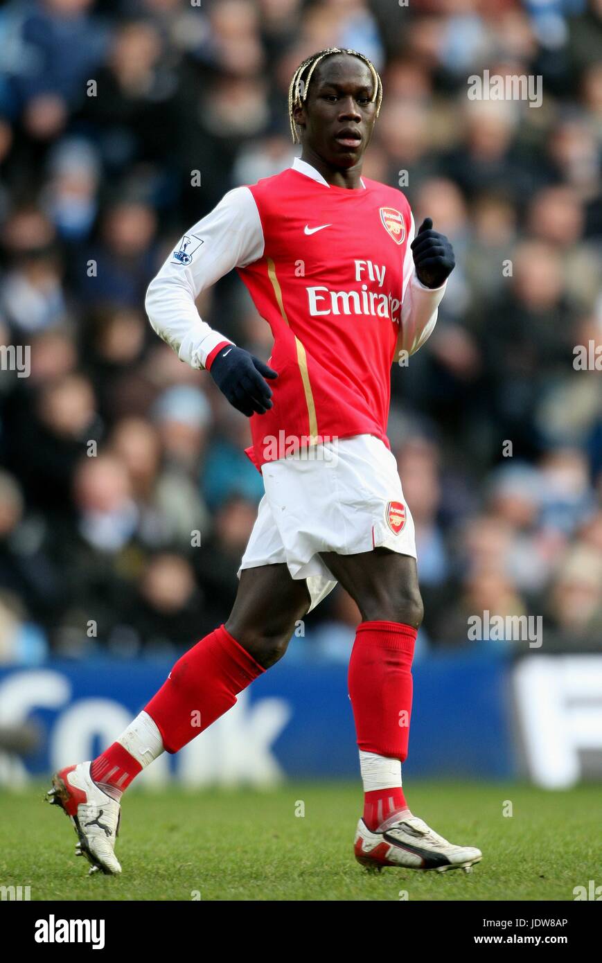 BACARY SAGNA ARSENAL FC CITY OF MANCHESTER STADIUM MANCHESTER ENGLAND ...