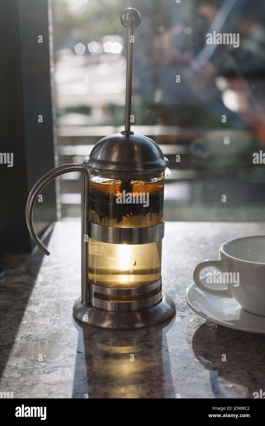 a nice relaxing cup of tea on a sunny day Stock Photo - Alamy
