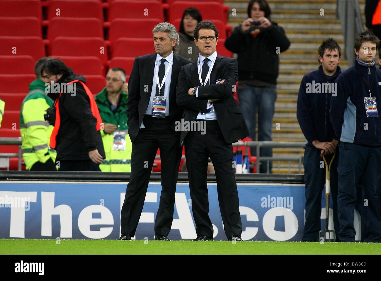 FABIO CAPELLO & FRANCO BALDINI ENGLAND V SWITZERLAND WEMBLEY STADIUM ...