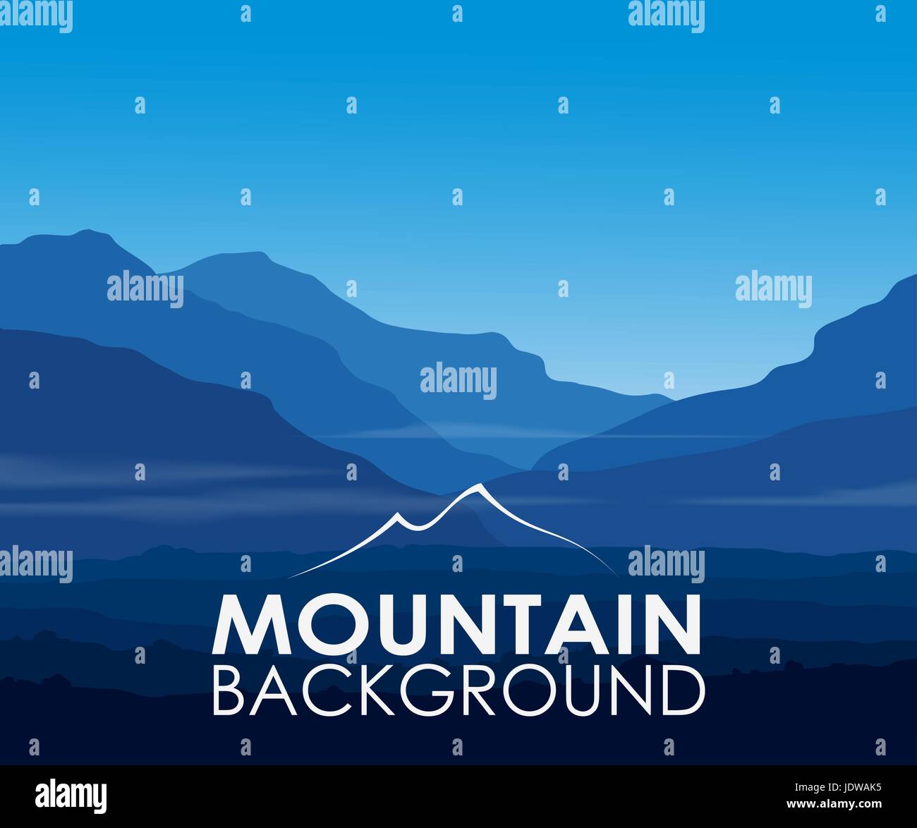 Blue mountains at dawn Stock Vector Image & Art - Alamy