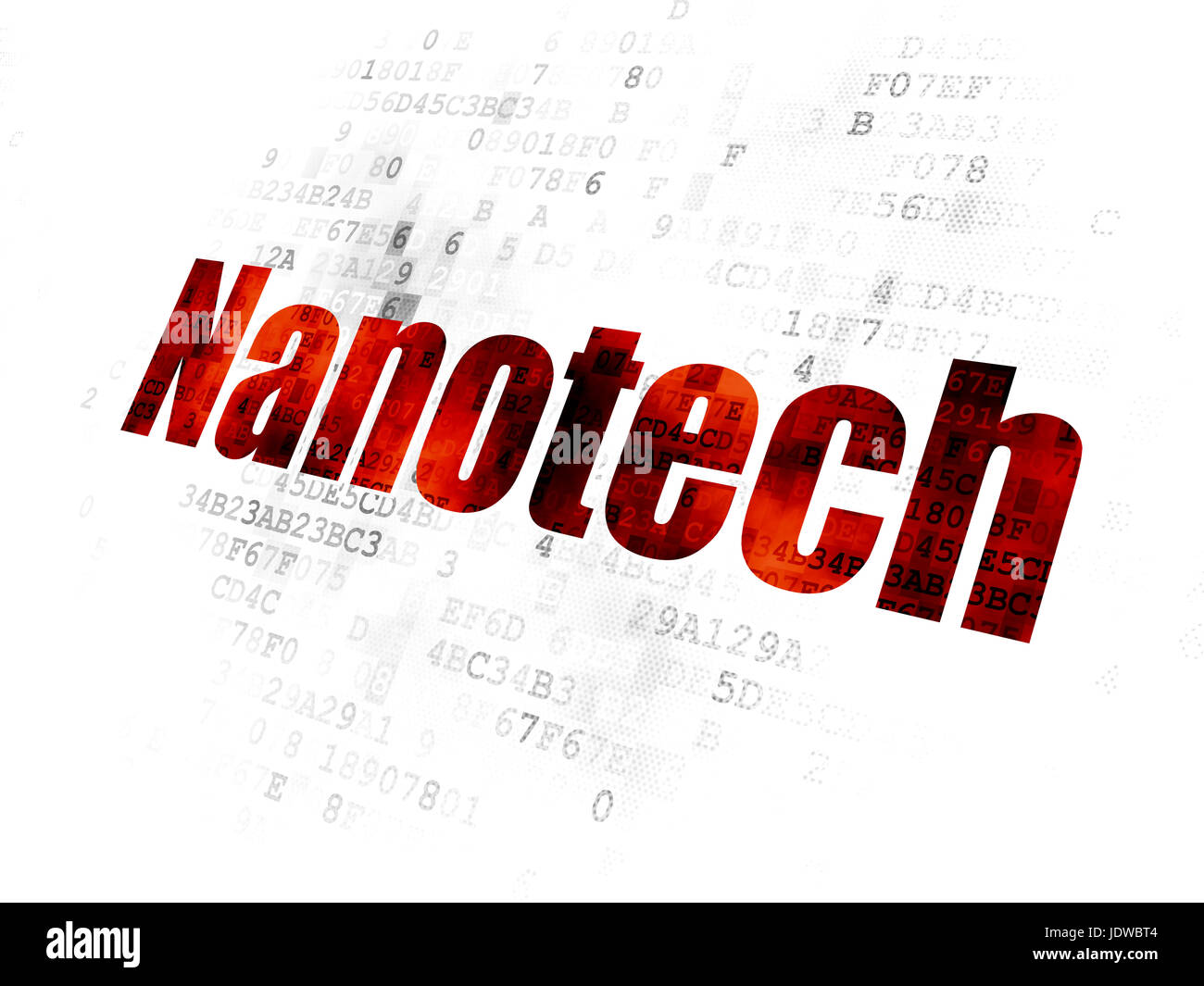 Science concept: Nanotech on Digital background Stock Photo - Alamy