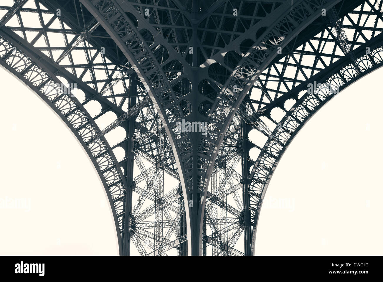 Pattern in detail from closeup view of Eiffel Tower Stock Photo - Alamy