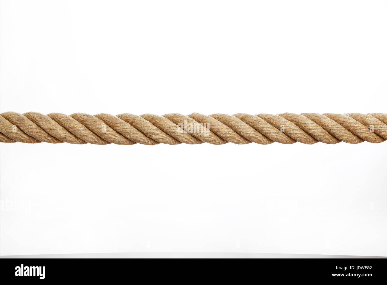 Closeup of a rope in front of a white background Stock Photo - Alamy