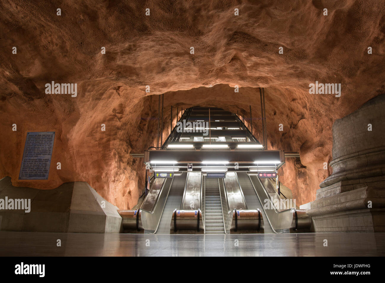 Radhuset Metro Station, Stockholm, Sweden Stock Photo - Alamy