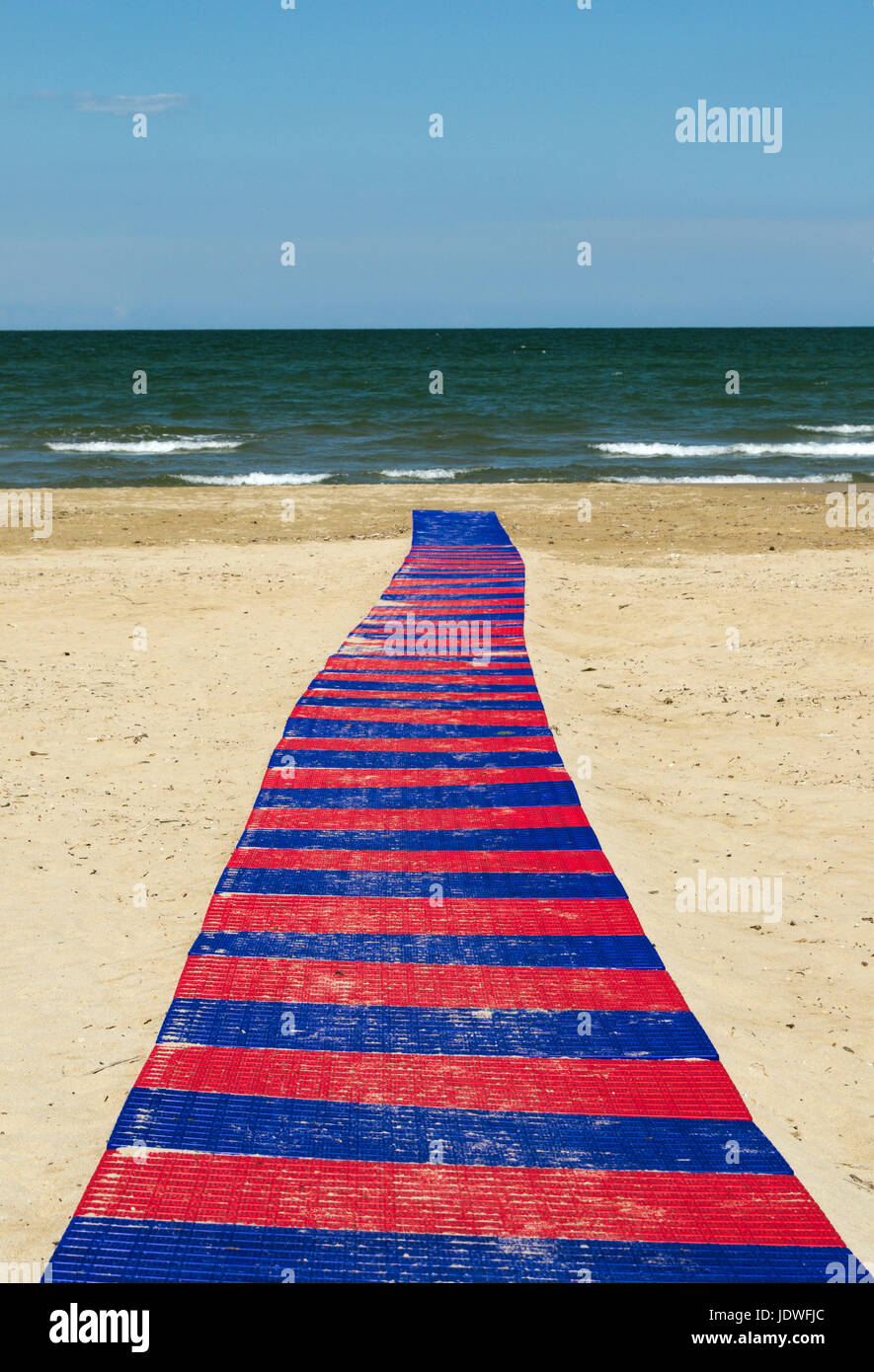 Plastic walkway sand beach hi-res stock photography and images - Alamy