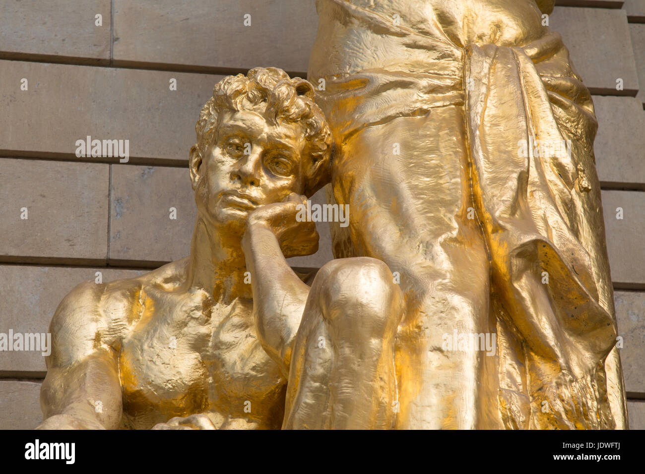 Tired man sculpture hi-res stock photography and images - Alamy