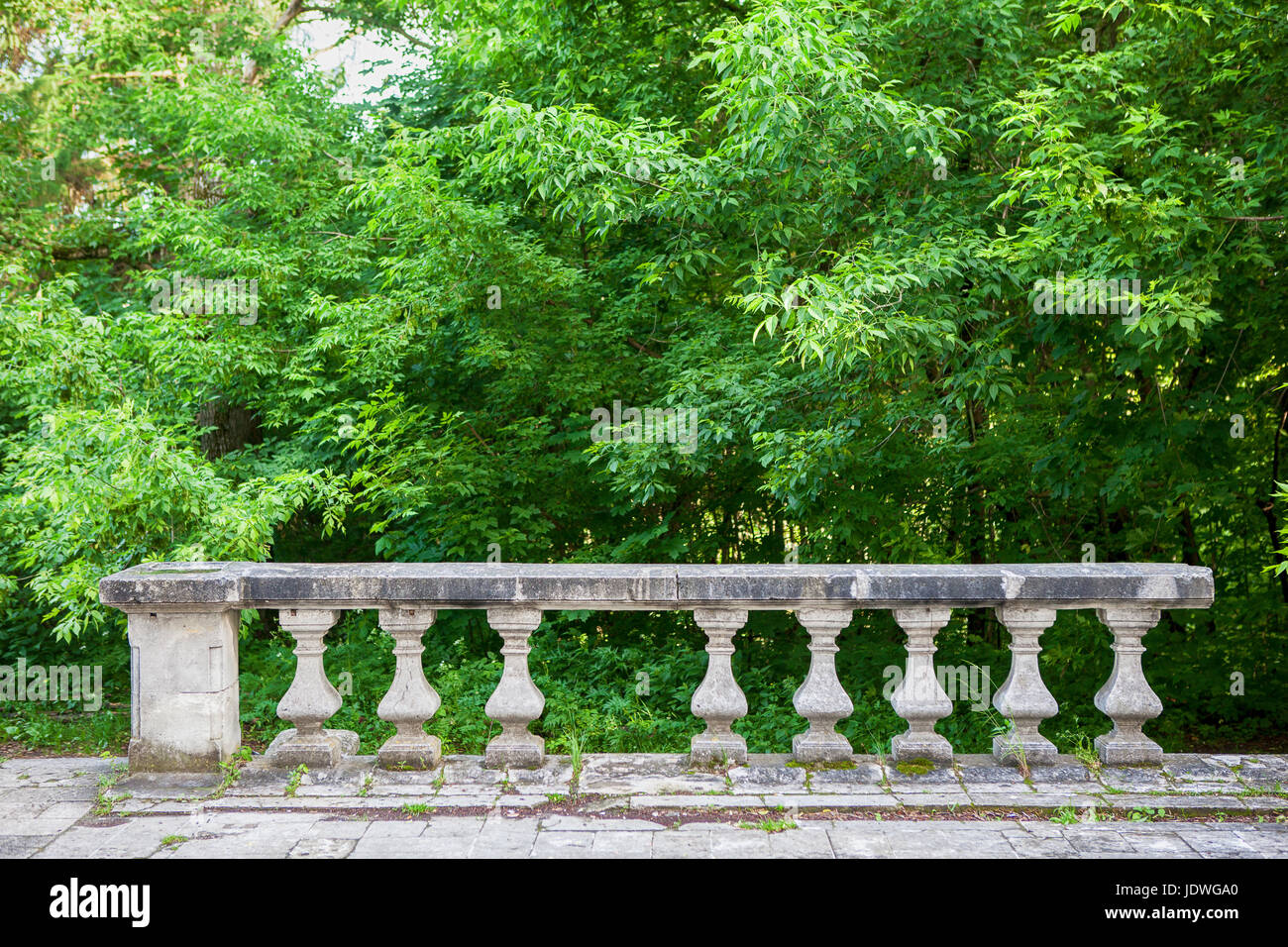 Old railing in the yard Ancient architecture of ancient railings Stock ...
