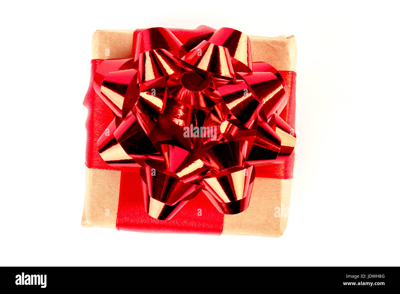 Vintage red gift box Cut Out Stock Images & Pictures - Alamy
