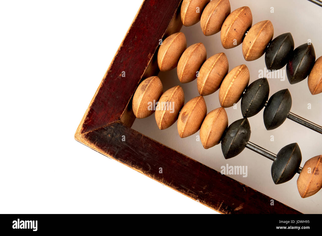 Cropped picture of wooden abacus Stock Photo - Alamy