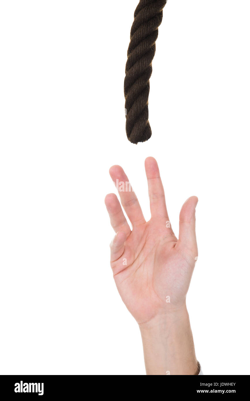 Rope concept vertical Cut Out Stock Images & Pictures - Alamy