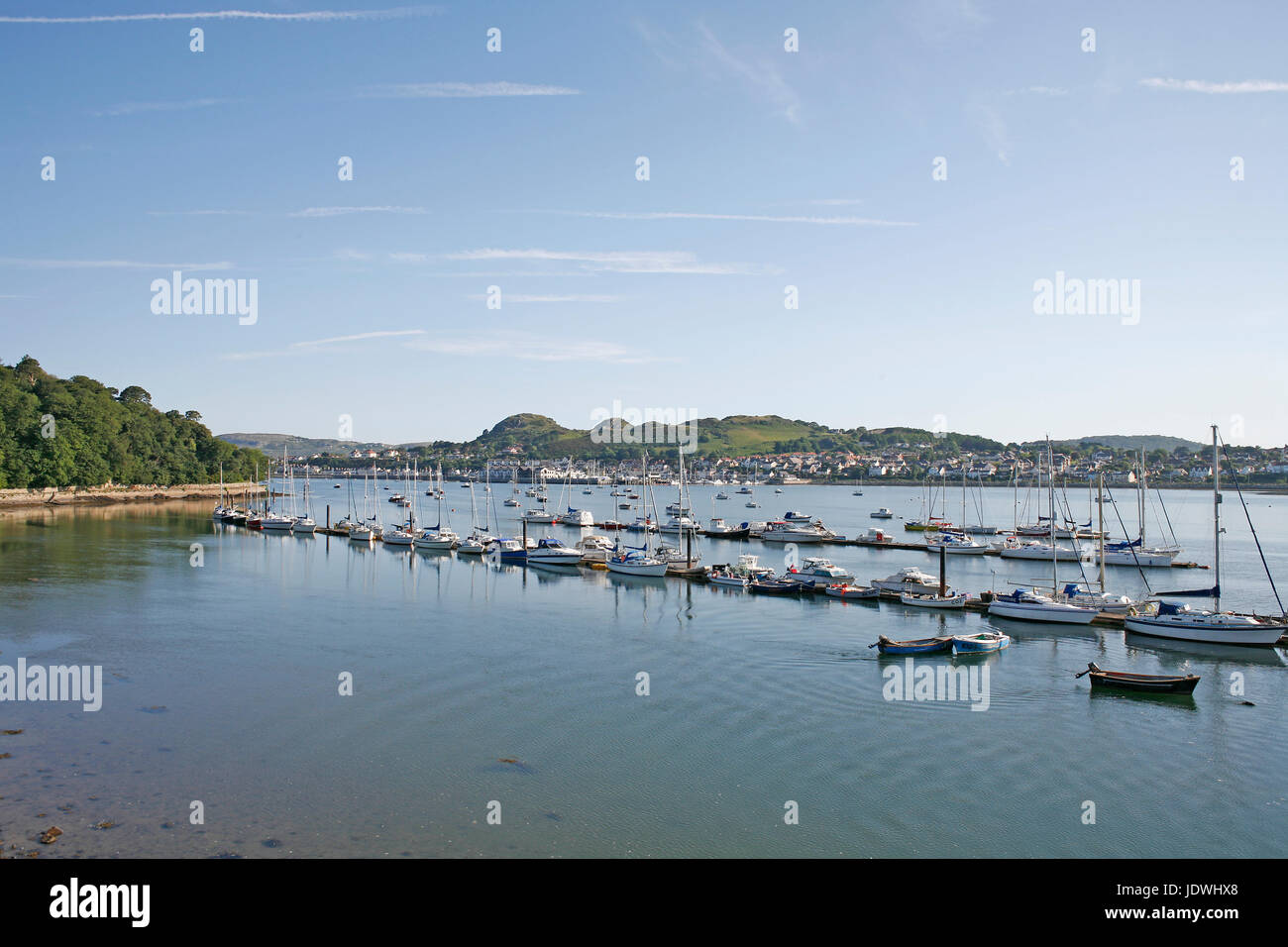 Conwy Harbour, a very popular marina with touring yachts and boats ...