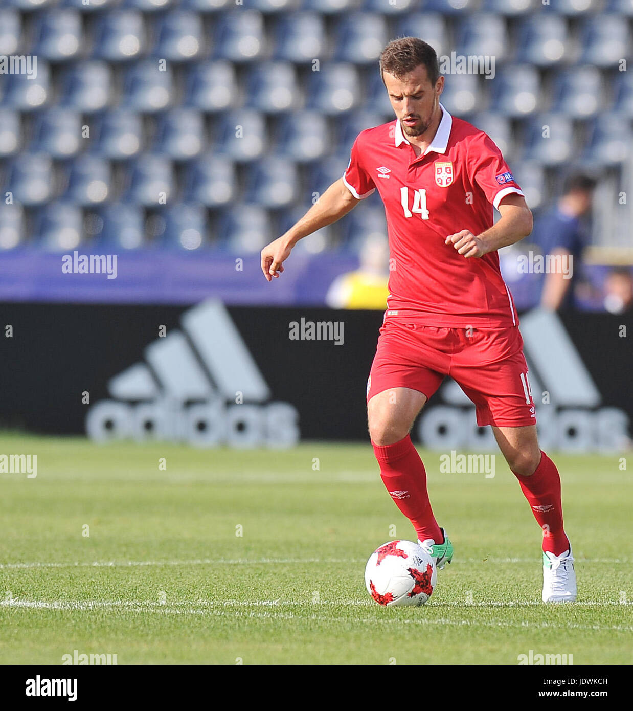 Vukasin Jovanovic during the UEFA European Under-21 match between ...