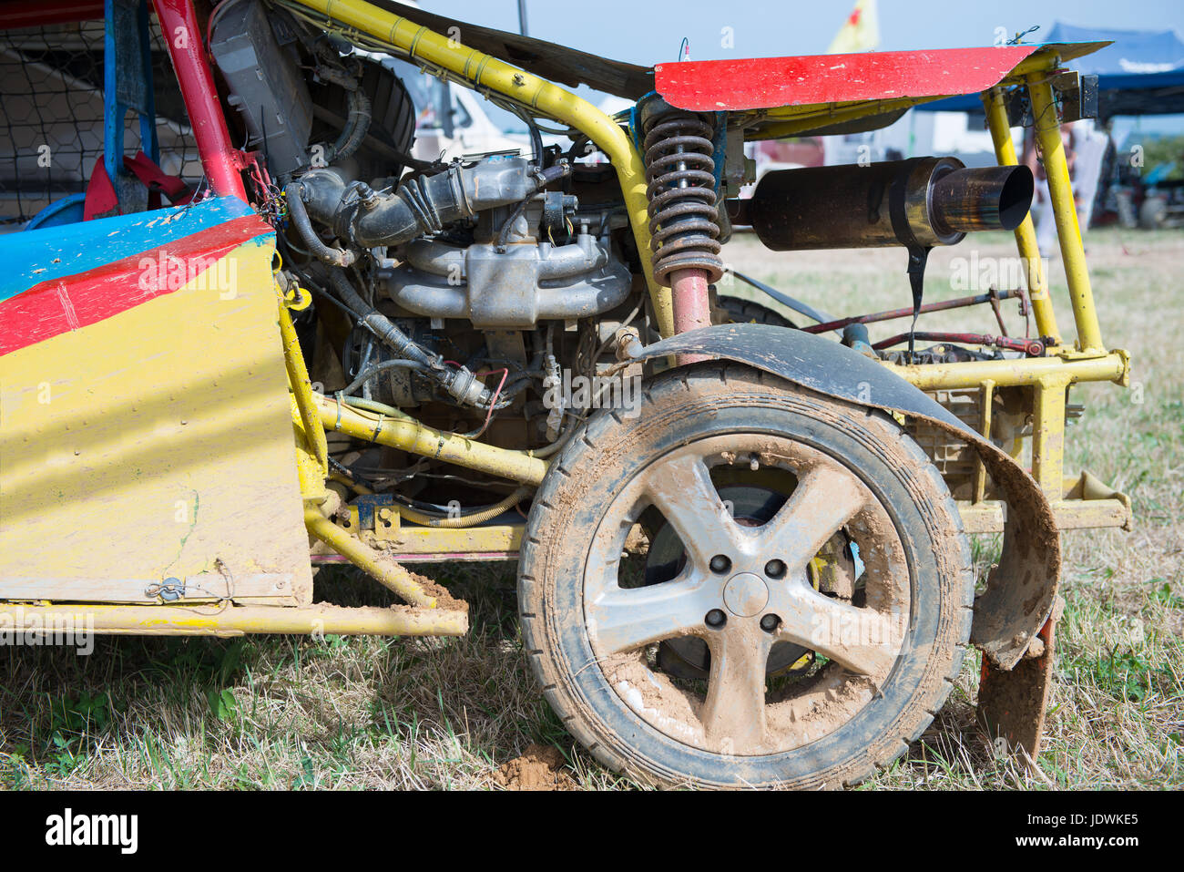 detail of shock absorber of buggy car off road Stock Photo - Alamy