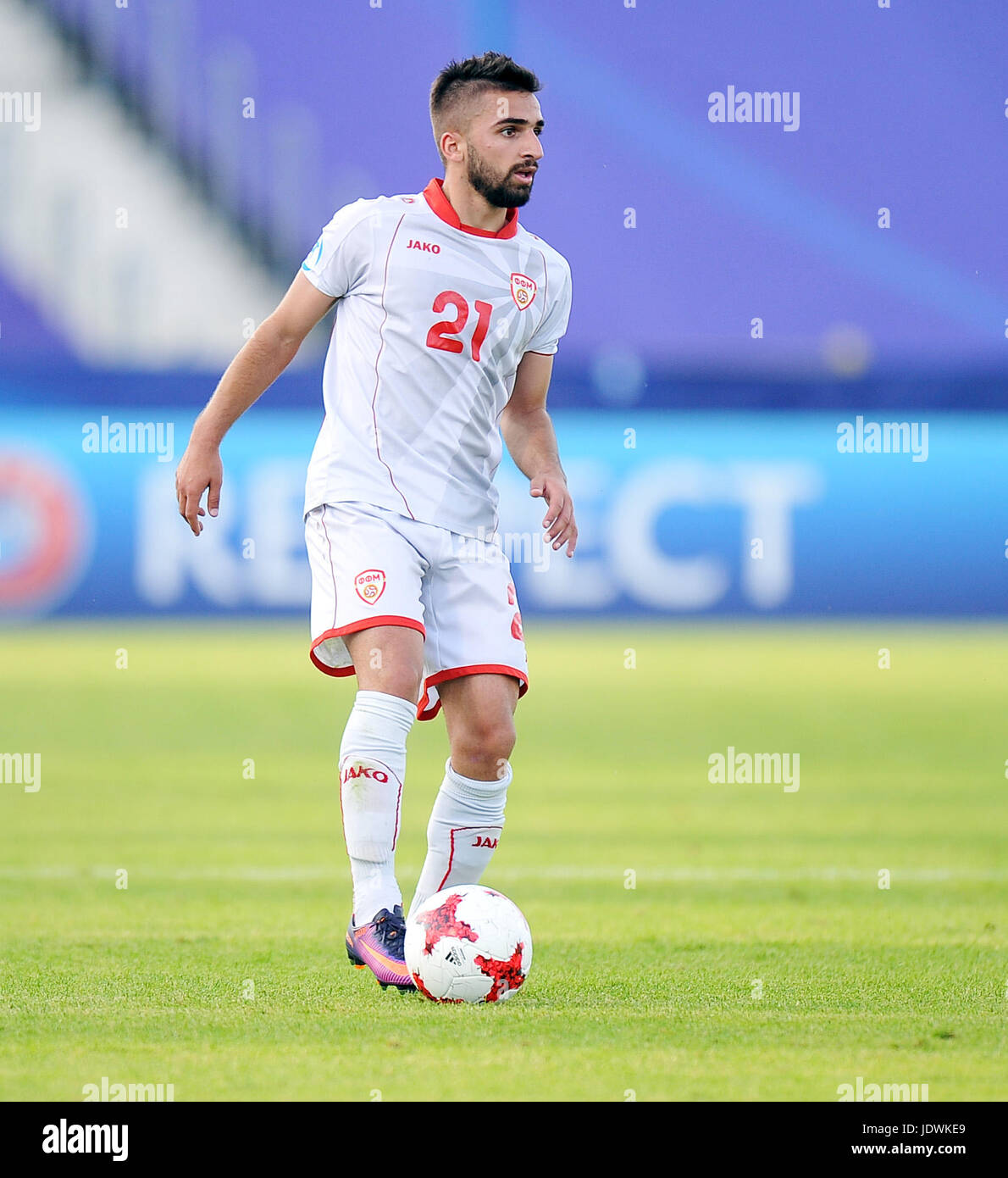 Mevlan Murati during the UEFA European Under-21 match between Serbia ...