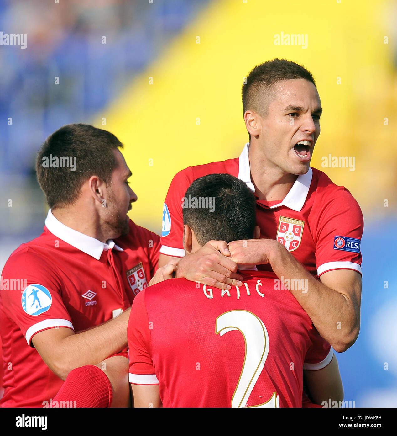 Milan Gajic during the UEFA European Under-21 match between Serbia and ...