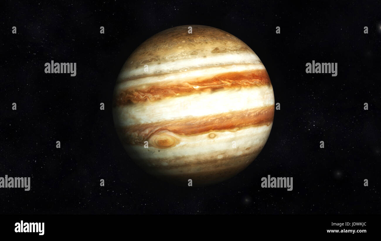 Digital Illustration of Planet Jupiter Stock Photo - Alamy