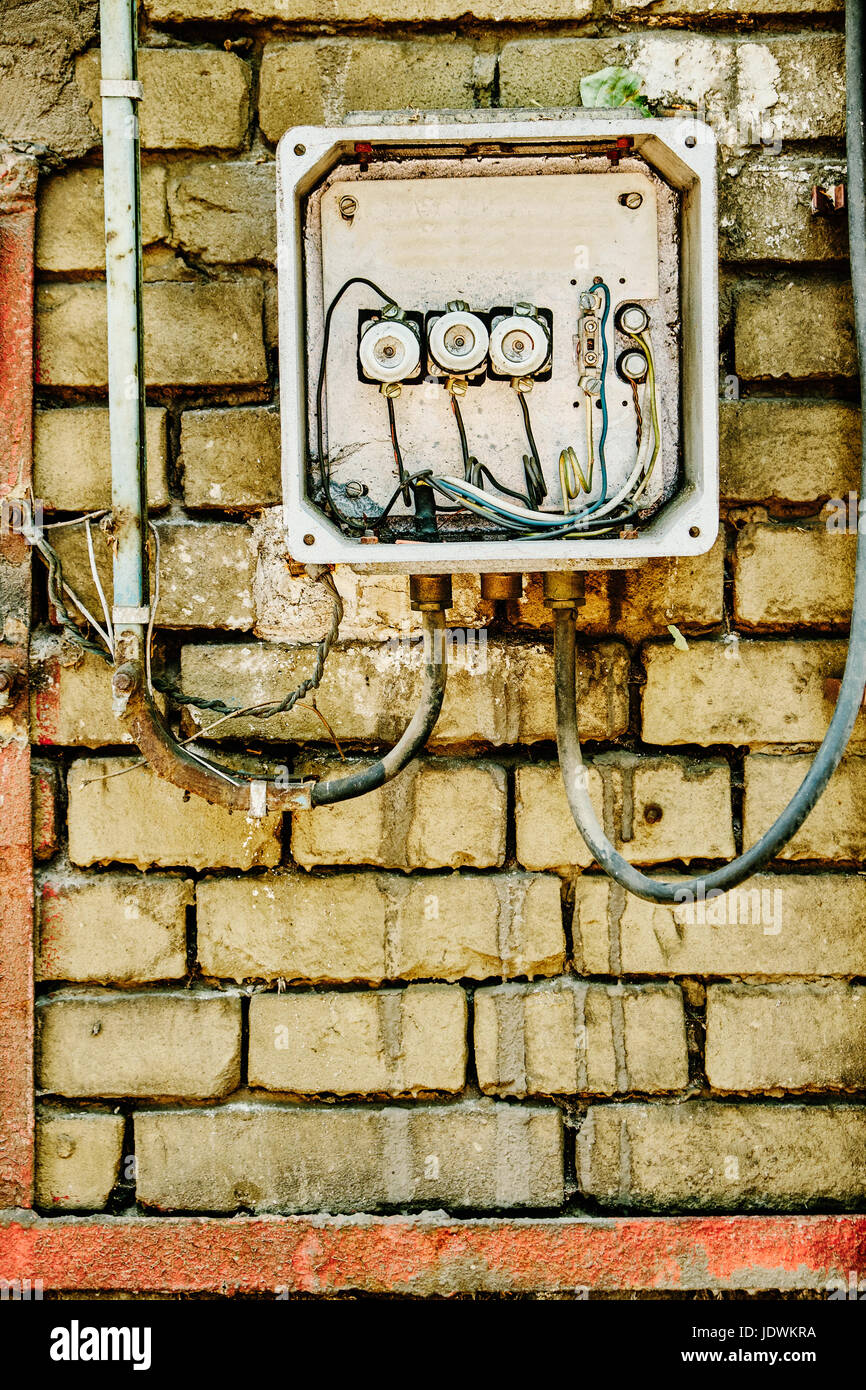 Electrical Switch Danger Abandoned High Resolution Stock Photography ...