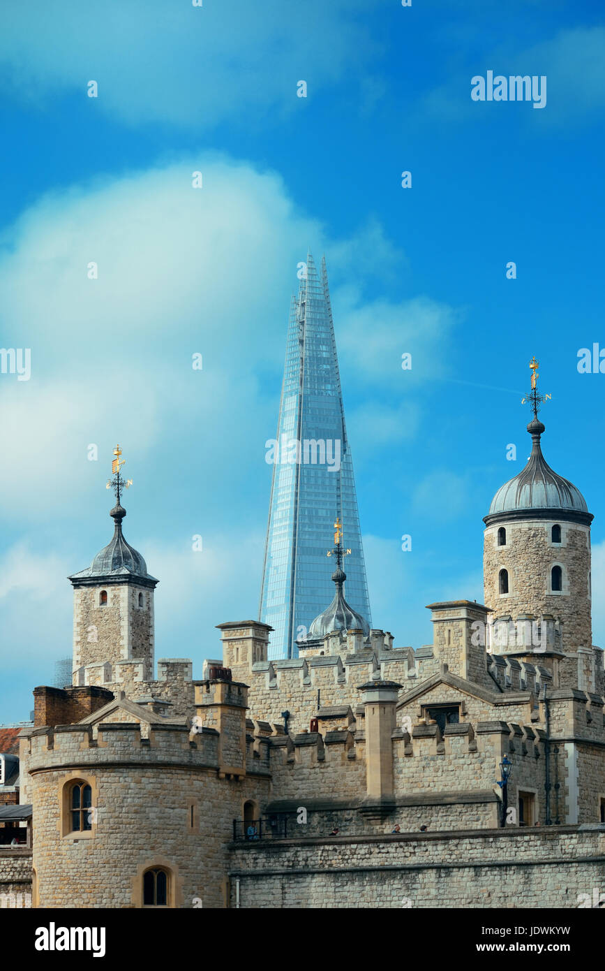 LONDON, UK - SEP 27: The Shard and urban architecture on September 27 ...