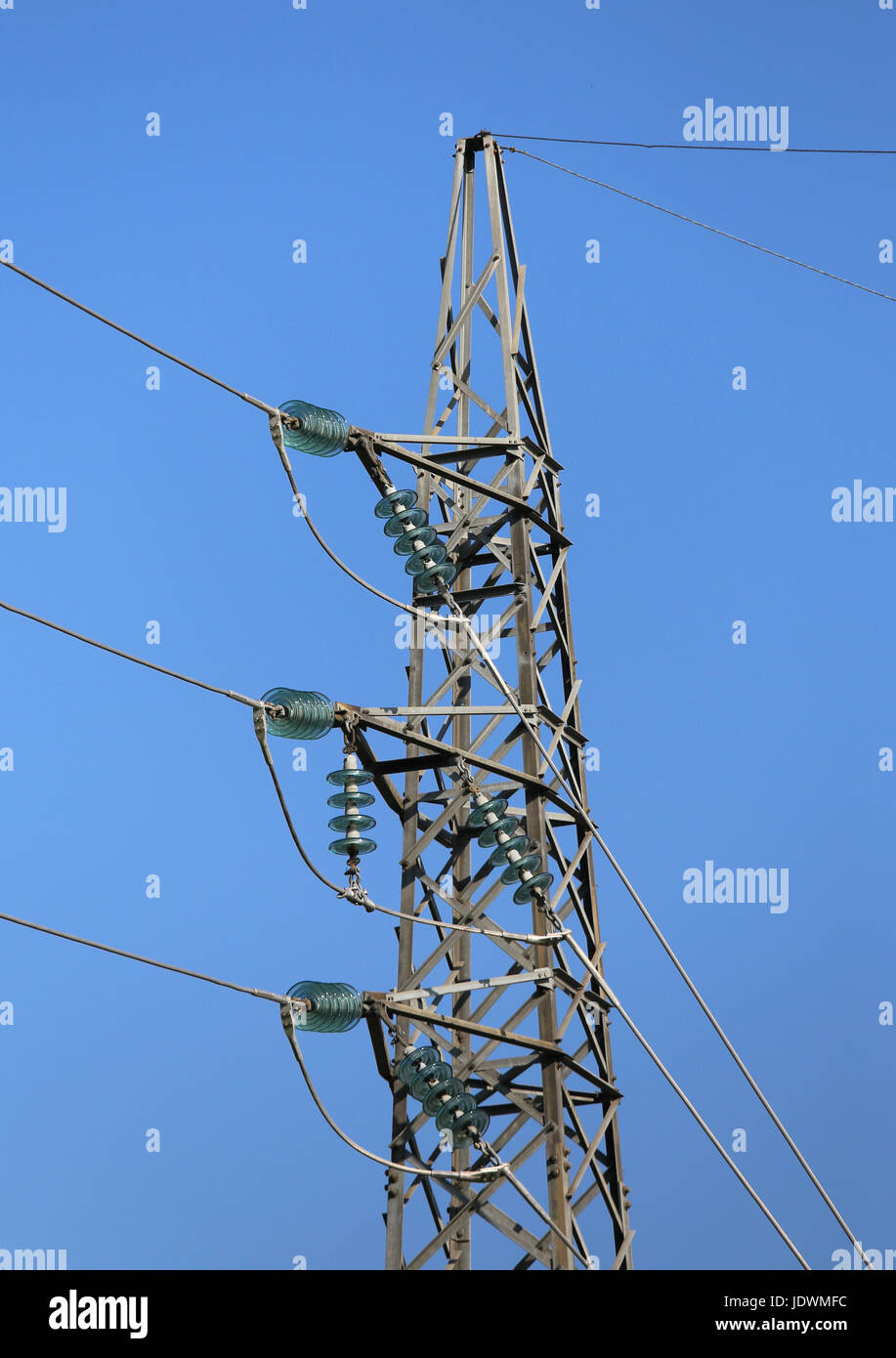 Big pole electrical cables high hi-res stock photography and images - Alamy