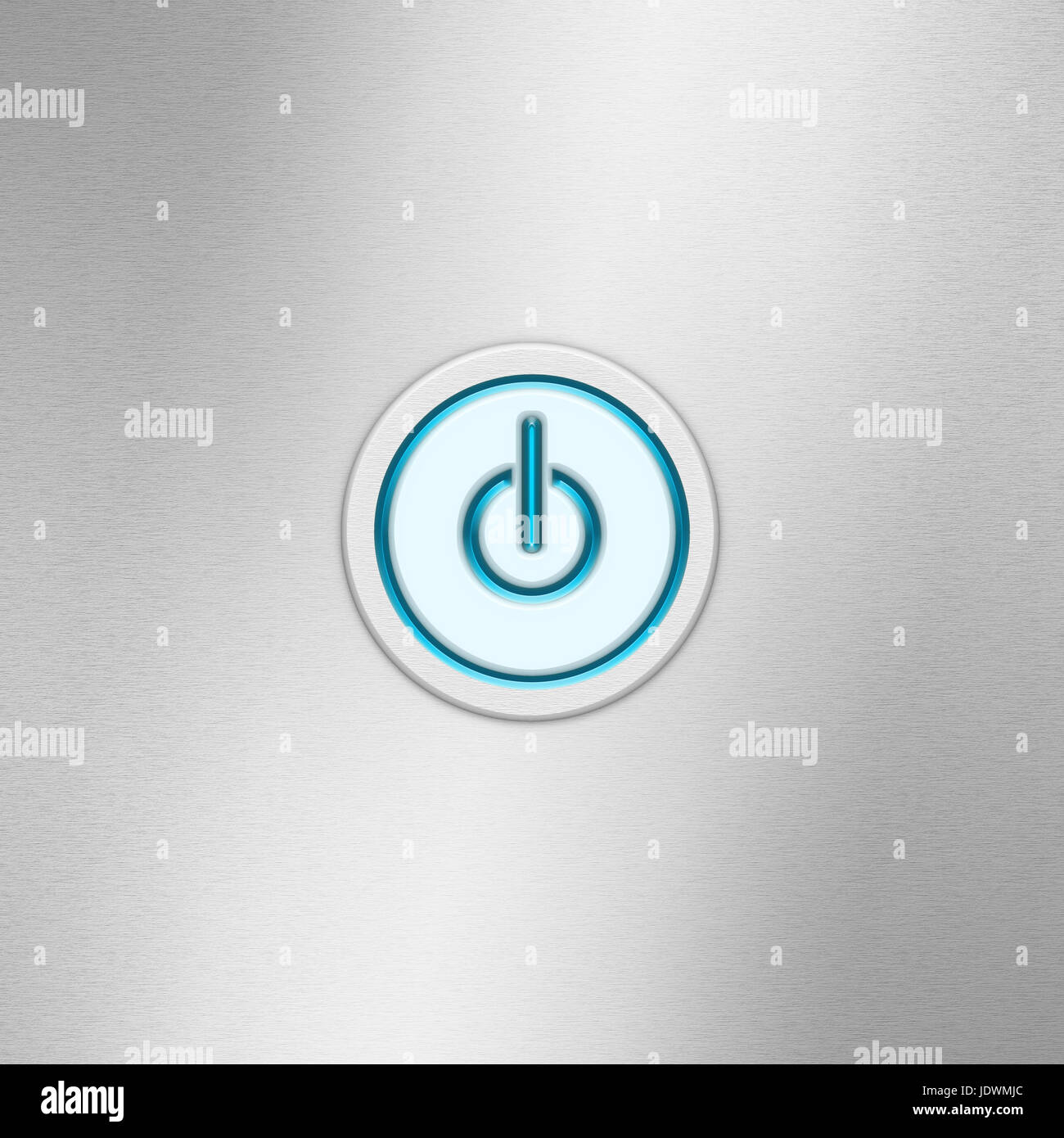User interface switch button (On/Off). Power button on a brushed ...