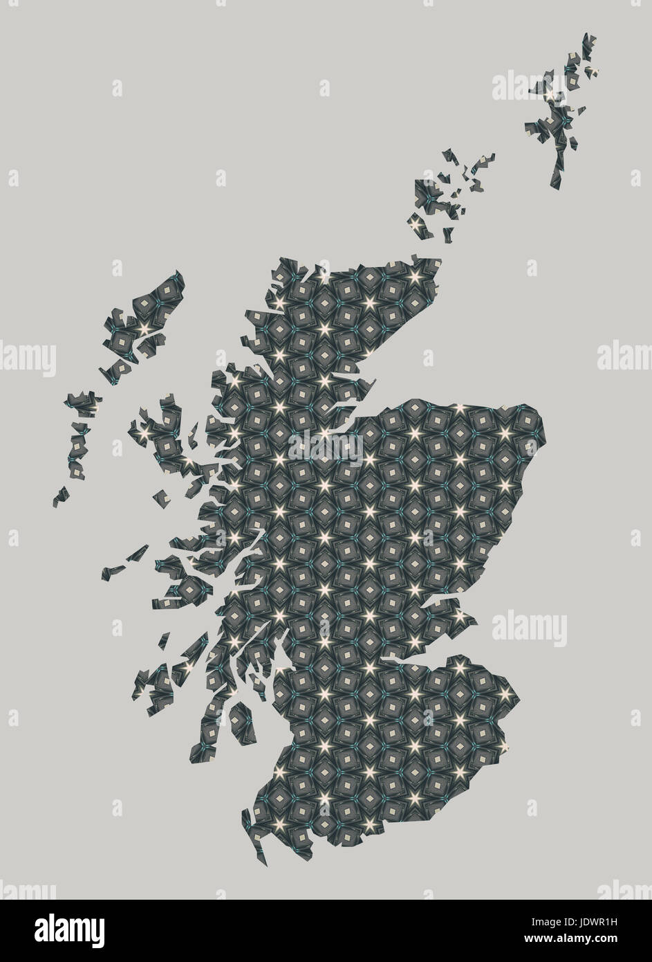 Scotland administrative map hi-res stock photography and images - Alamy