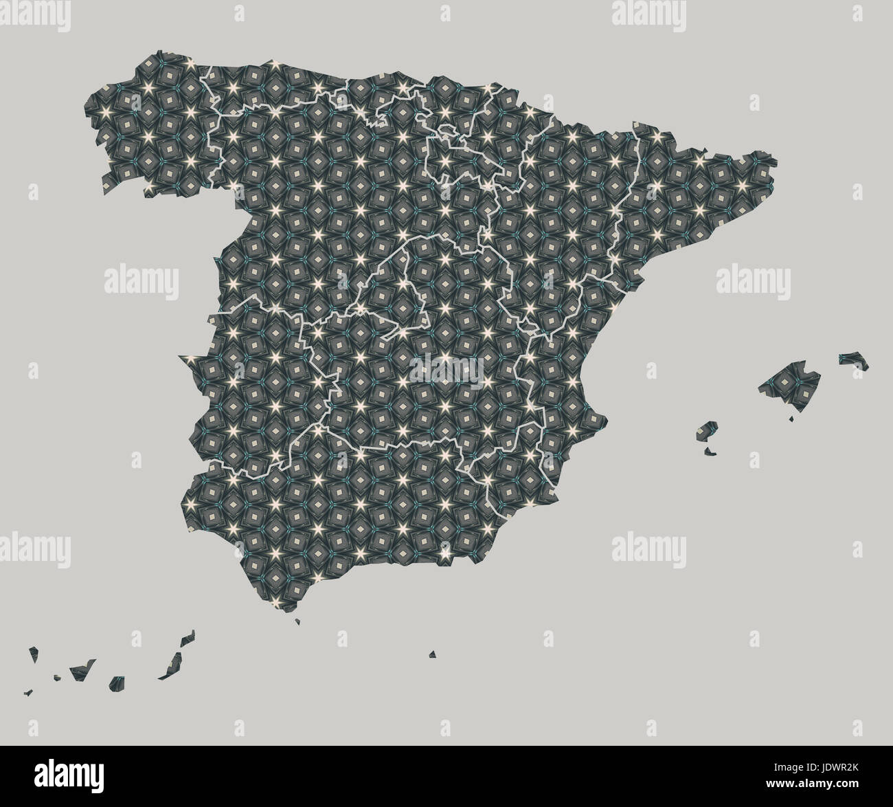 Map of new spain borders hi-res stock photography and images - Alamy