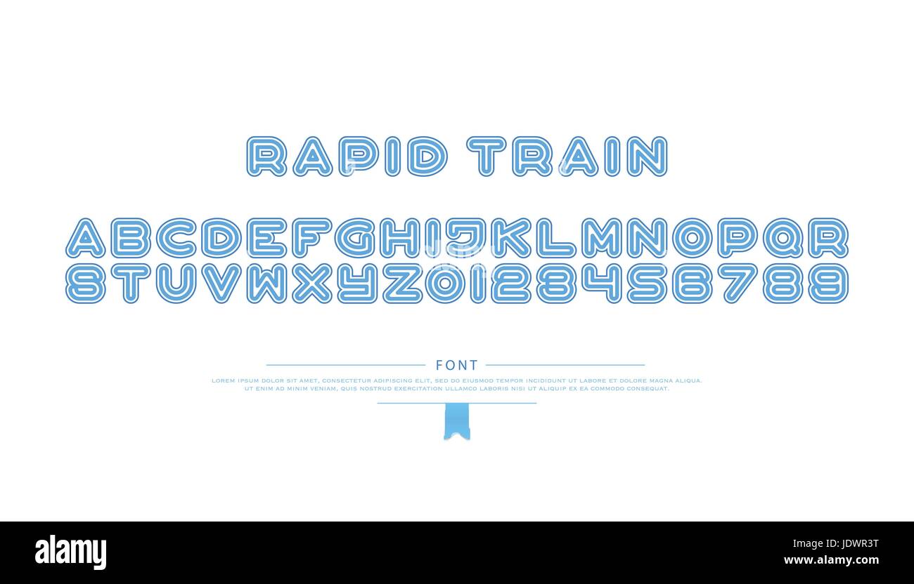 sport style alphabet letters and numbers. vector, font type design ...