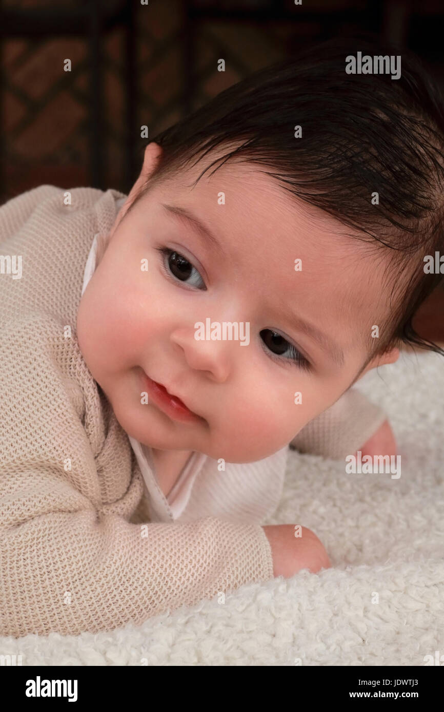 Four month old baby boy Stock Photo - Alamy