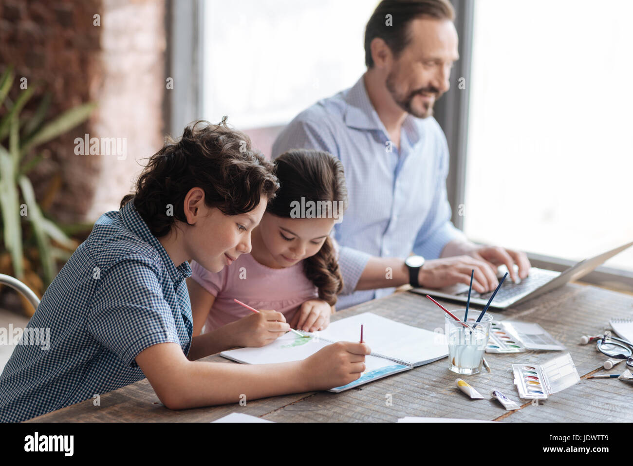 Father work hi-res stock photography and images - Alamy