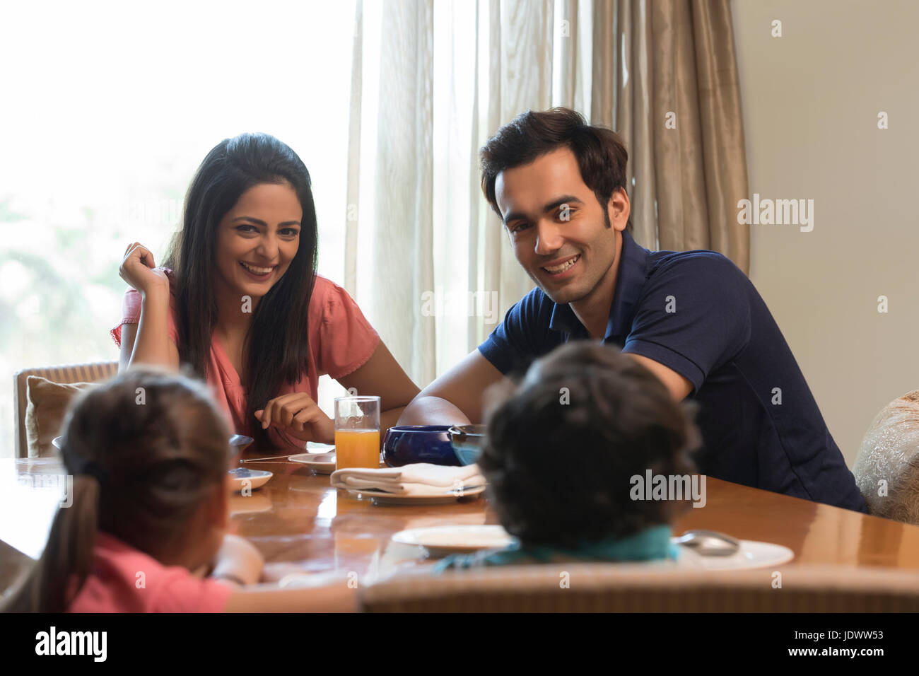Indian family home meal hi-res stock photography and images - Alamy