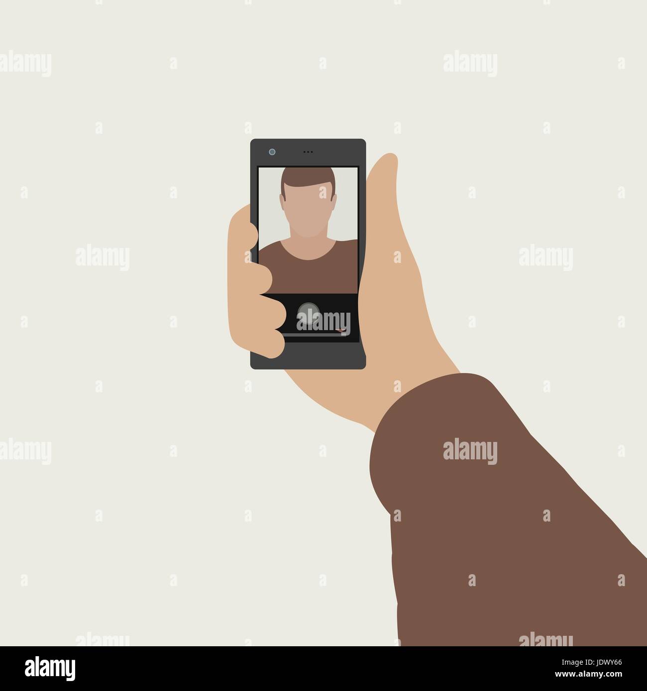 Selfie vector illustration Stock Vector Images - Alamy