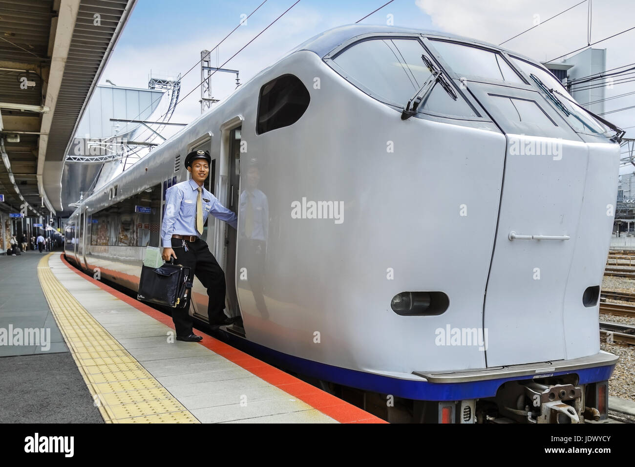 Haruka express train service at Kyoto STation in Japan Stock Photo - Alamy