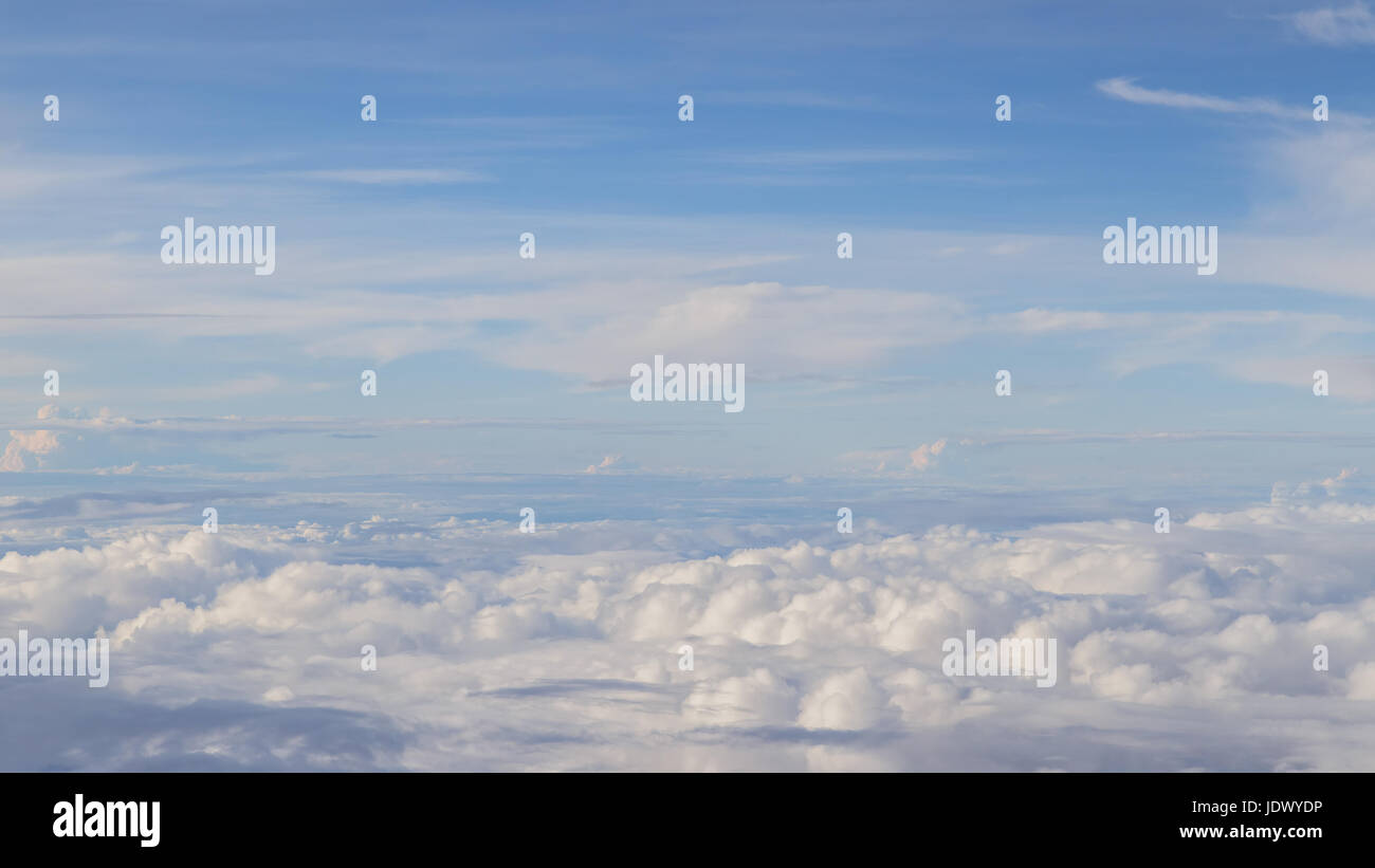 Aerial Shot of Sky Background with Clouds Stock Photo - Alamy