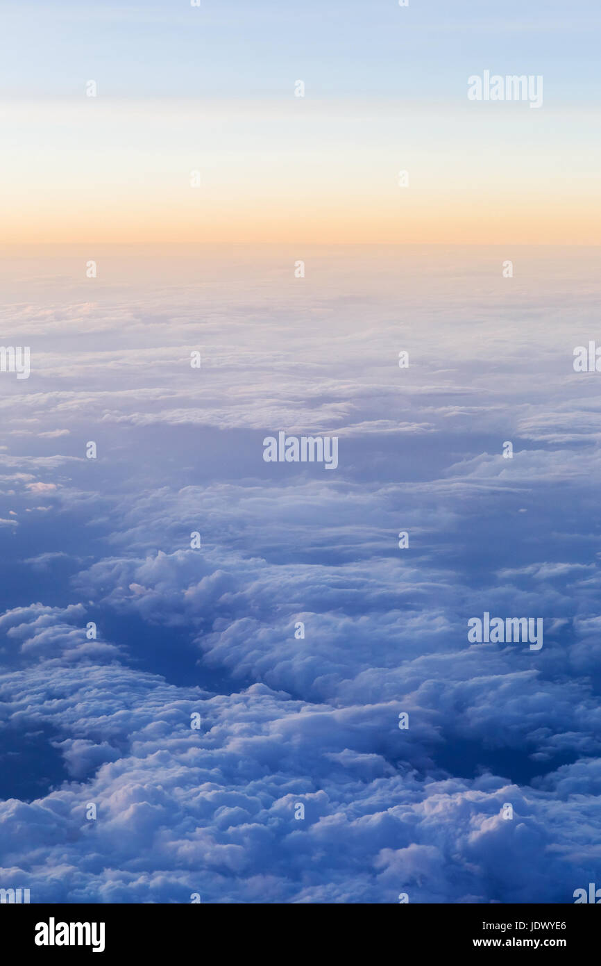 Aerial Shot of Sky Background with Clouds Stock Photo - Alamy