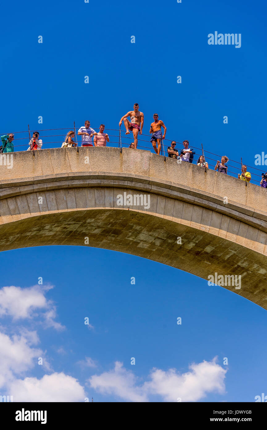 Mostar bridge jump hi-res stock photography and images - Alamy