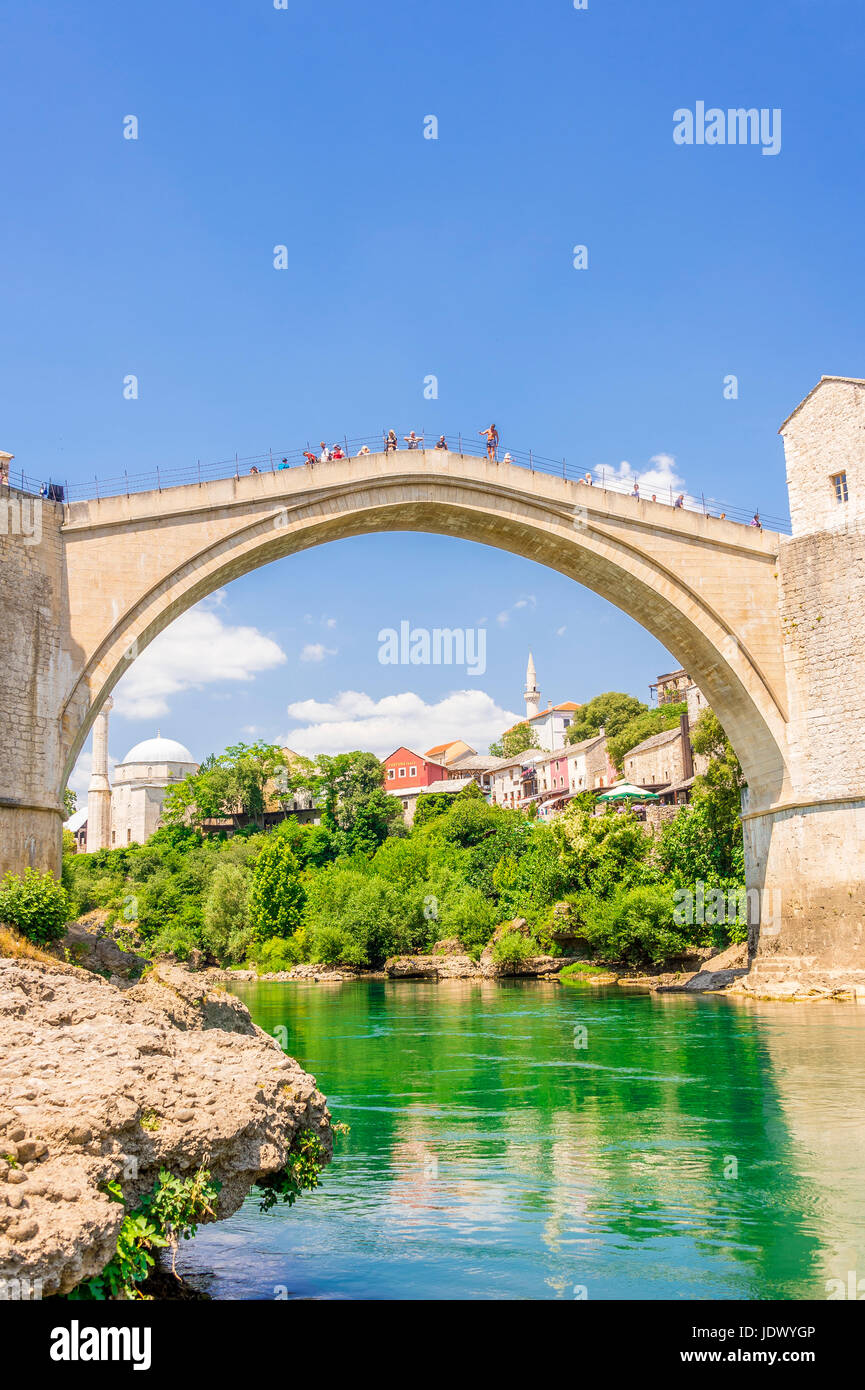 Stari Most is a 16th-century Ottoman bridge in the city of Mostar in ...