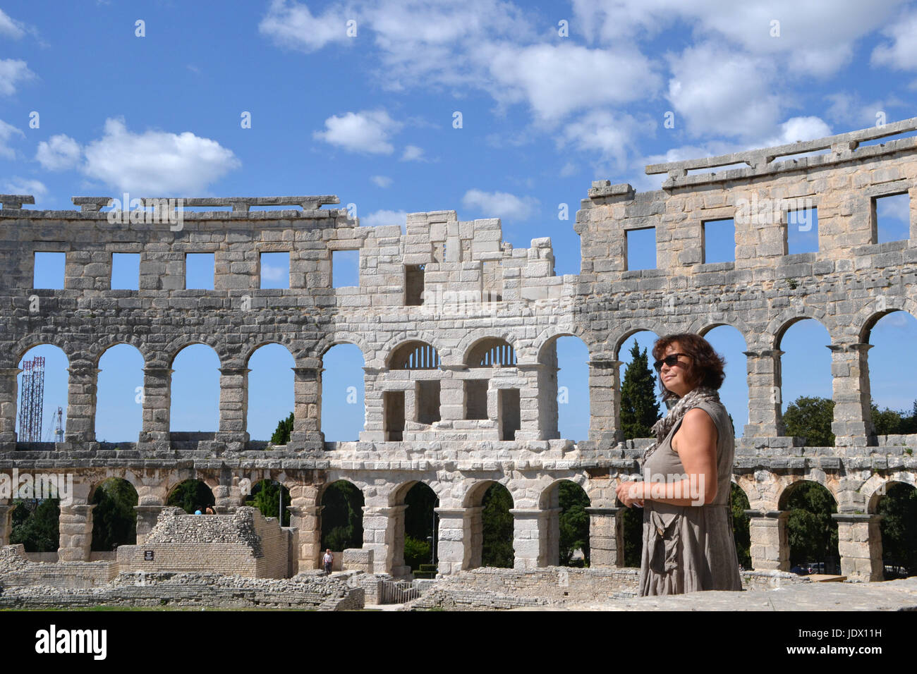amphitheater in pula Stock Photo - Alamy